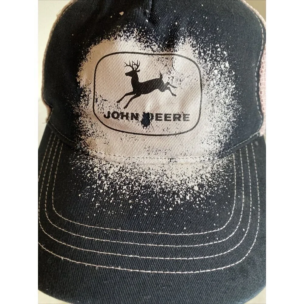 John Deere | Accessories | John Deere Trucker Hat Black Pink Farm ...